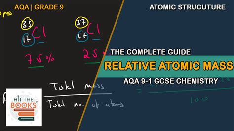 How To Calculate The Relative Atomic Mass Gcse Chemistry Free Worksheets Printable