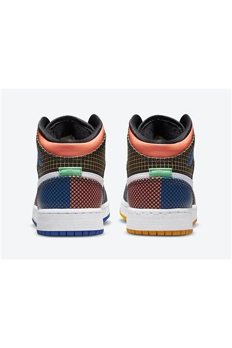 Nike Jordan 1 Mid Mmd Multi Color Grid Gs Dc4092 001 Fiyatı Yorumları Trendyol
