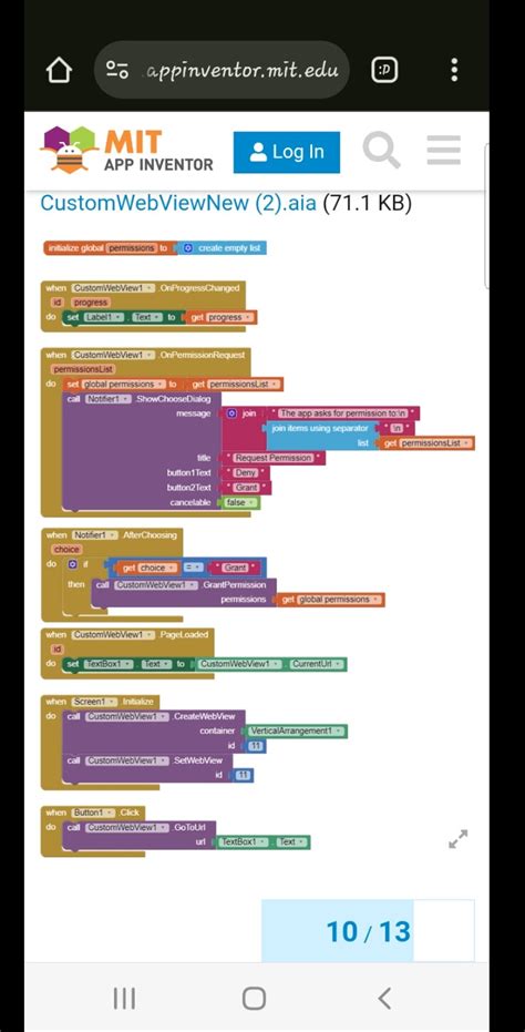 Adding Camera And Microphone Permission In Web View Extra Extension Mit App Inventor Help