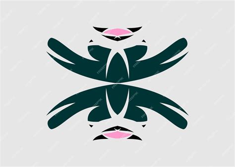 Premium Vector Symmetrical Abstract Pattern Motif With Color Combination