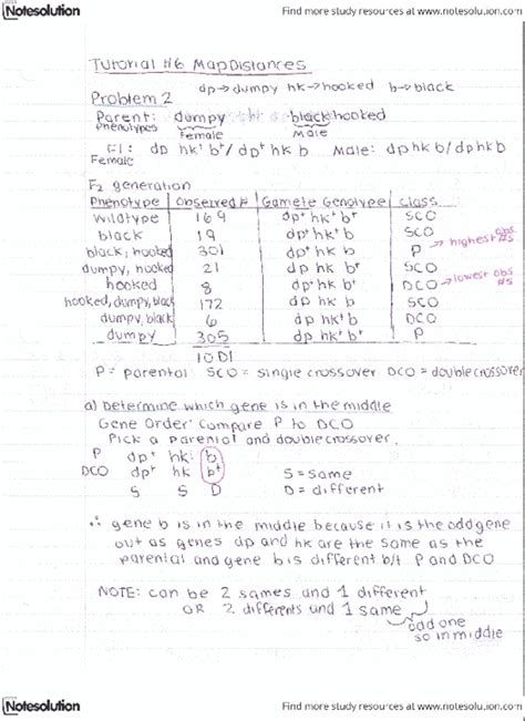 Biol239 Lecture Tutorial 6 Map Distancespdf Oneclass