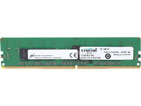 Crucial 4GB 288-Pin DDR4 SDRAM ECC Registered DDR4 2133 (PC4 17000 ...