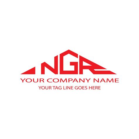 NGR Letter Logo Creative Design With Vector Graphic Vector Art At Vecteezy