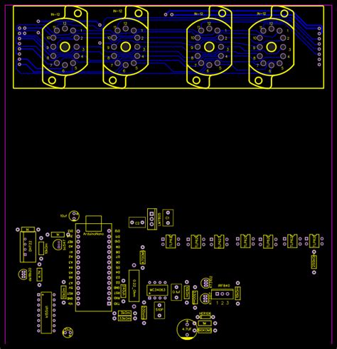 nixie clock pcb resources easyeda