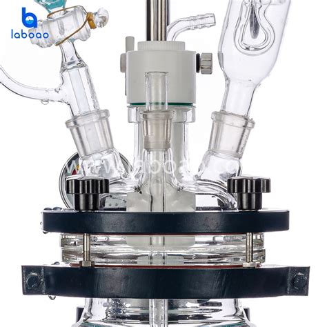 3l Jacketed Glass Reactor China Jacketed Glass Reactorjacketed Glass Reactor Manufacturer And