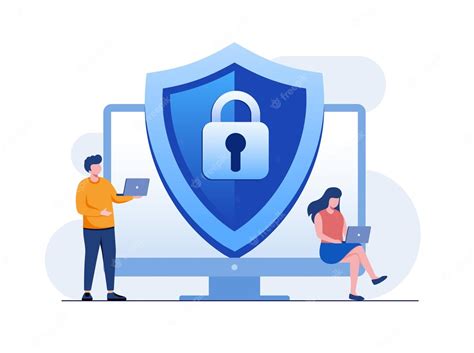 Premium Vector Personal Data Security Cyber Data Security Online Concept Illustration