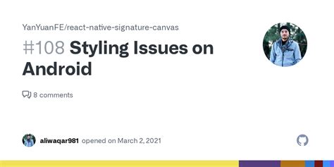 Styling Issues On Android · Issue 108 · Yanyuanfereact Native