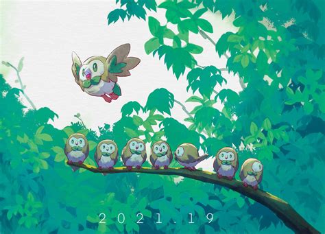 Rowlet Pokemon Drawn By Shank Danbooru