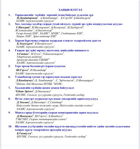 Монголын газар Монголын газар зохион байгуулалтын холбоо