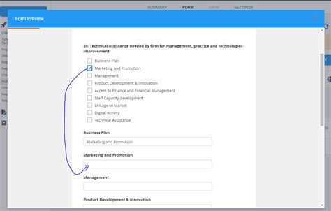 How To Put Selected Check Box Label From A Previously Selected Multiple Select Question Into