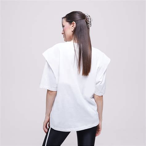 Adidas ТЕНИСКА Tee Ic8806 Дамски Цвят бял Модни Тениски Дрехи Adidas в