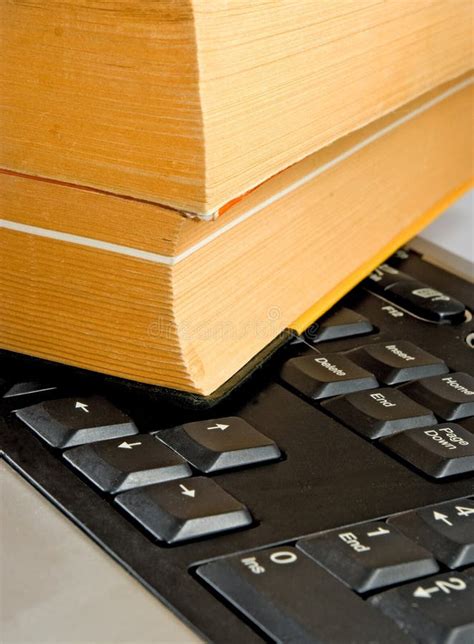 Book On The Keyboard Stock Image Image Of Evolution 60249057