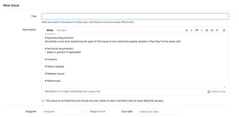 How To Set Gitlab Project Default Issues Template Using The Api Stack