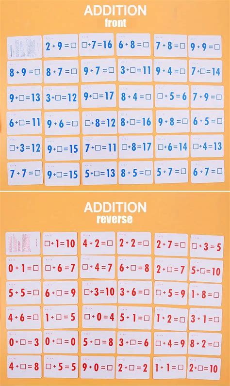 숫자 게임 추가 및 빼기 플래시 카드 유아 활동 어린이를 위한 수학 게임 숫자 식별 연습 Temu Republic Of Korea