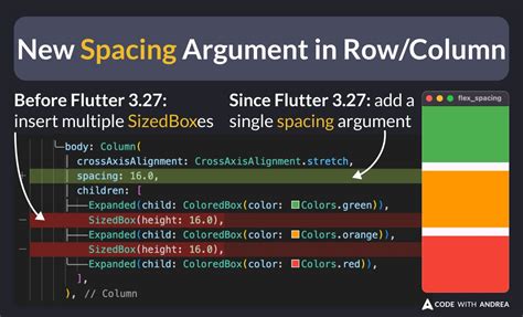 Did You Know Since Flutter 327 You Can Pass A Spacing Argument To