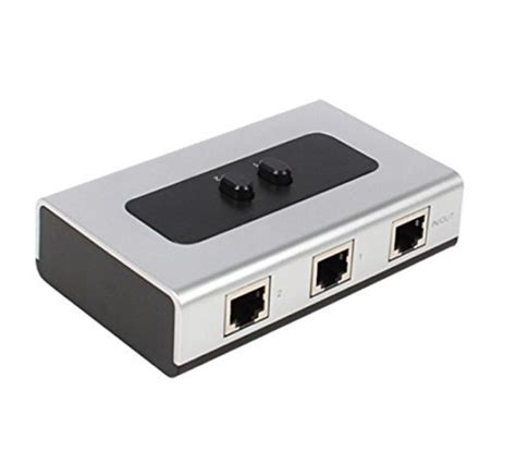2port Rj45 Gigabit Ethernet Rj45 Network Switch Splitter
