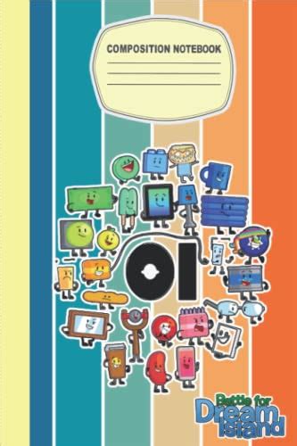 Battle For Dream Island Notebook Bfdi Merch For Women Men Teen Battle
