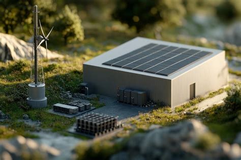Renewable Energy Microgrids Premium Ai Generated Image