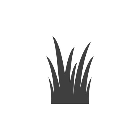 Vector Sign Of The Grass Symbol Is Isolated On A White Background Grass Icon Color Editable