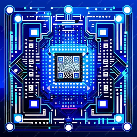 Premium Vector Blue Binary Circuit Board Digitalblue Background In