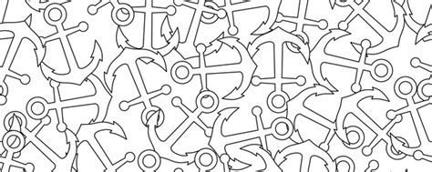 Premium Vector Outline Abstract Anchor Seamless Pattern
