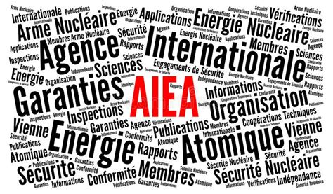 Iaea Word Cloud Concept In French Language Stock Illustration