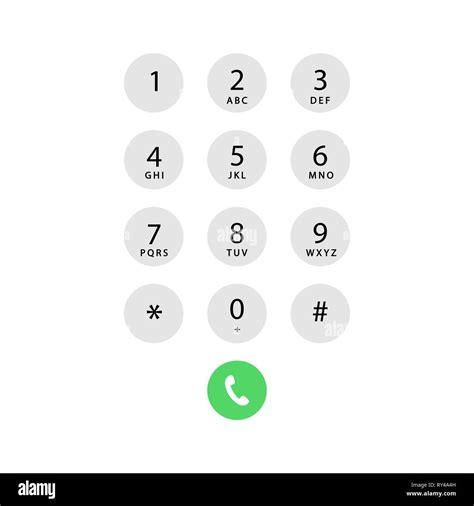 Mobile Keypad Phone Call Screen Stock Vector Image And Art Alamy