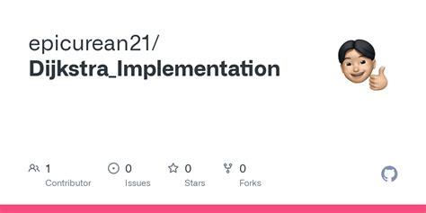 Github Epicurean21dijkstraimplementation