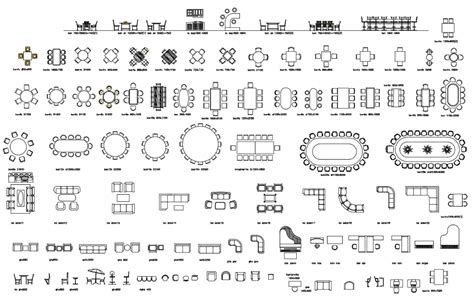 Seating Cad Blocks For Furniture Design