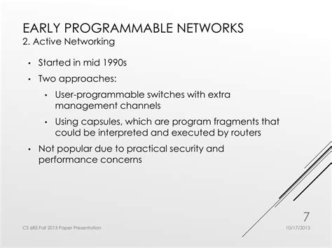 Ppt A Survey Of Software Defined Networking Past Present And Future Of Programmable