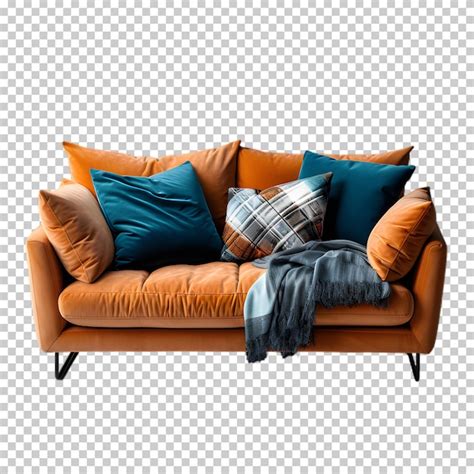 투명한 배경에 고립 된 고급 소파 프리미엄 Psd 파일