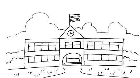 วาดรูป โรงเรียน แบบง่ายสุดๆ ลองวาดกันดู Youtube