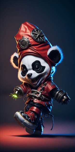 Premium Ai Image Panda Character Design
