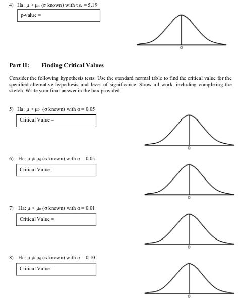 solved part i finding p values consider the following