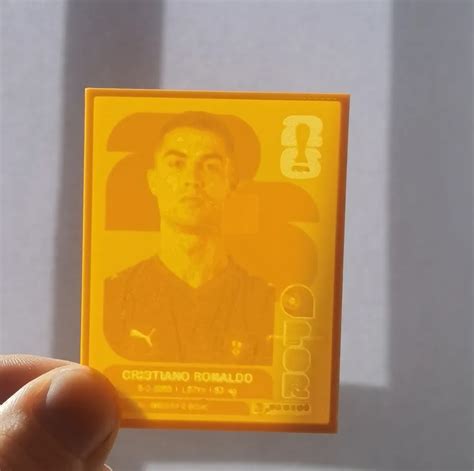 Figurita De Cr7 En 3d Album Panini 2026 Modelo De Impresión 3d