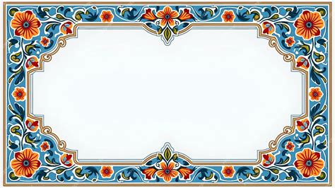 Traditional Decorative Border Frame Design Premium Ai Generated Vector