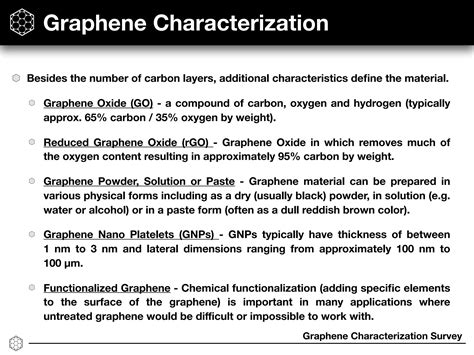 The Graphene Council Graphene Characterization Survey Pdf Chemistry Science