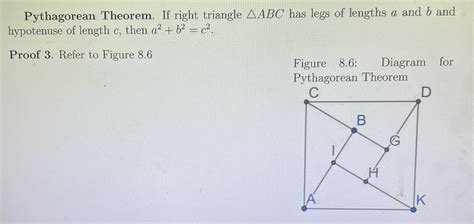 Solved Pythagorean Theorem If Right Triangle ABC Has Chegg