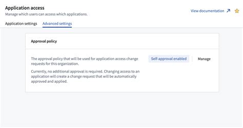 Organization Settings • Configure Application Access • Palantir