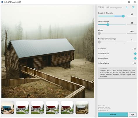 Rendering Exterior Cabin The Rac Basic Sample Revit Model Veras