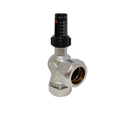 22mm Angled Automatic Bypass Valve Chrome K9 Plumbing Supplies