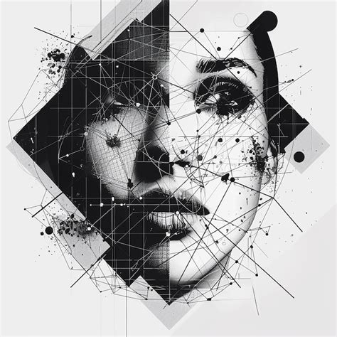 Premium Vector Vector Design Using Sacred Geometry To Create A Womans Face