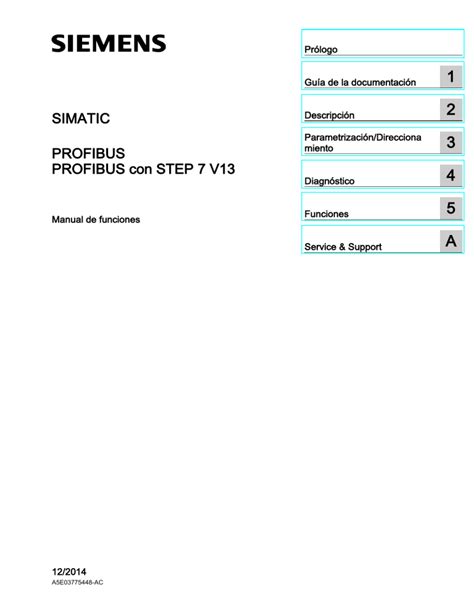 Profibus Step7 V13 Function Manual Es Es Es Es