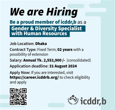 Abu Talha Zobair On Linkedin Vacancy Icddrbjob Hiring Careers
