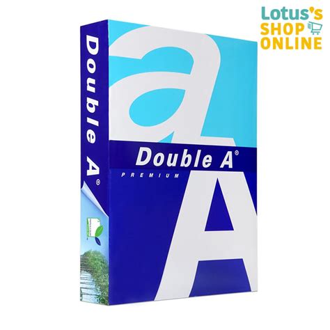 Double A ดับเบิ้ลเอ กระดาษถ่ายเอกสาร 80 แกรม ขนาด A4 จำนวน 500 แผ่น Shopee Thailand