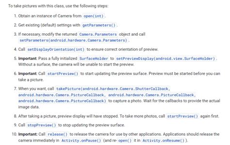 Android Camera开发入门 第三篇： Camera 常用api和最新框架介绍 小驰行动派 博客园