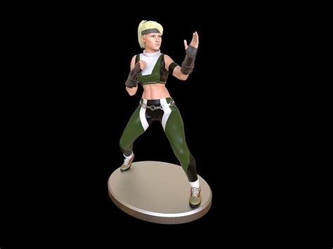Sonya Blade Mortal Kombat 3d Model 3d Printable Cgtrader