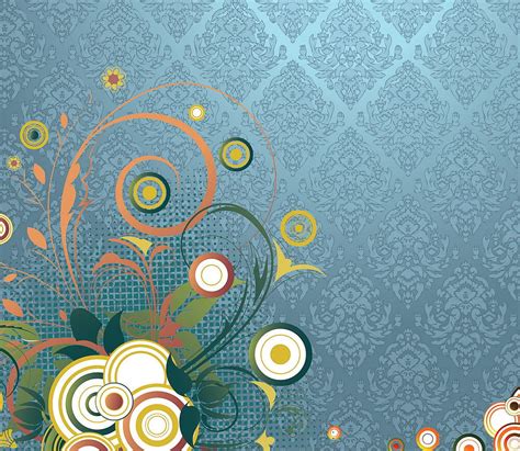 꽃 벽지 벡터 Eps Ai Uidownload