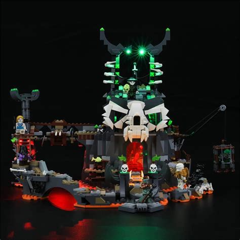 GEAMENT LED Light Kit Compatible With LEGO Skull Sorcerers Dungeons Lighting Set For NINJAGO
