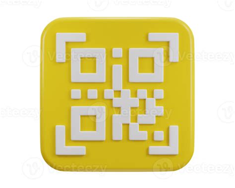 Qr Code Scanning Payment Qr Code 3d Icon 34759508 Png